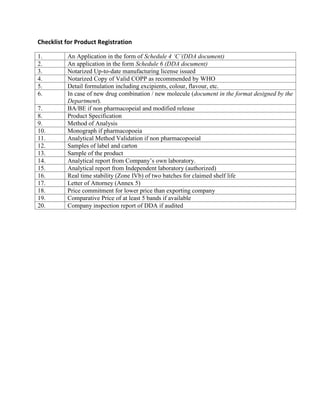 Format of Document for Import | PDF