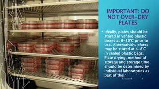 Basics for culturing and antimicrobial sensitivity testing in ...