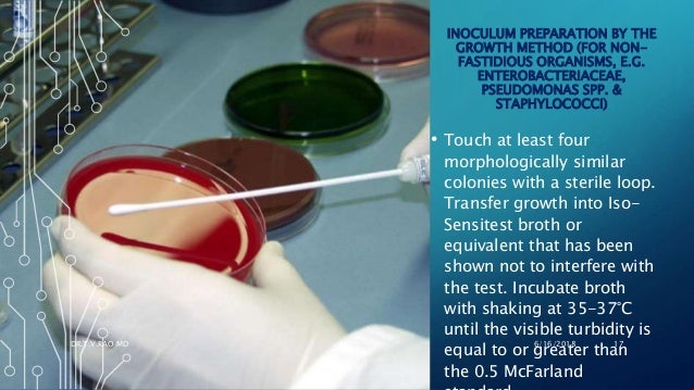 Basics for culturing and antimicrobial sensitivity testing in bacteri…