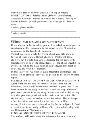 Checklist for HAS 121 Assessment #5 Life Story Interview analysis Wh ...