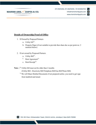Check List for Formation and Incorporation Of LLP | PDF