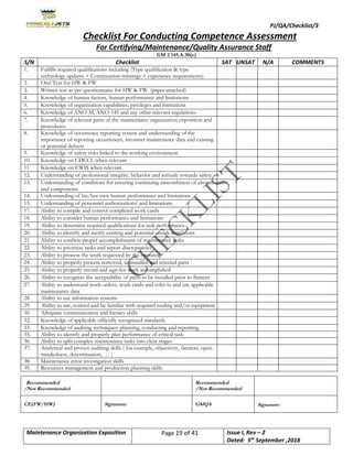 Checklist For Issuance of Competence Assessment.docx