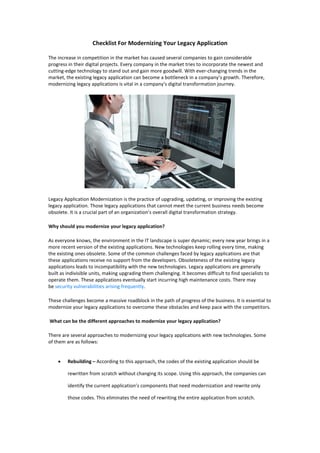 Checklist For Modernizing Your Legacy Application.pdf