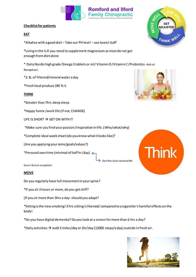 Checklist for patients | DOCX