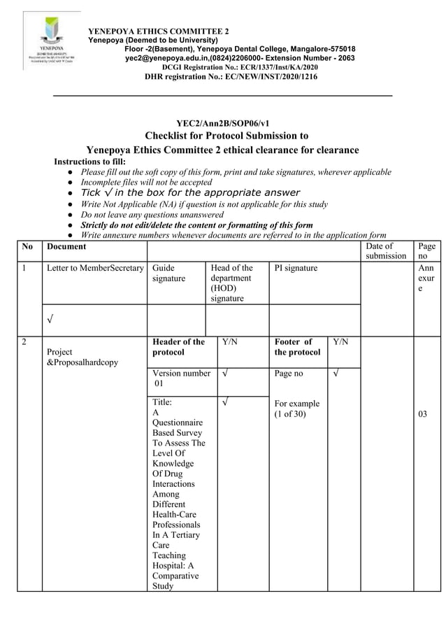 checklist_for_protocol_submission.docx | Medical Health