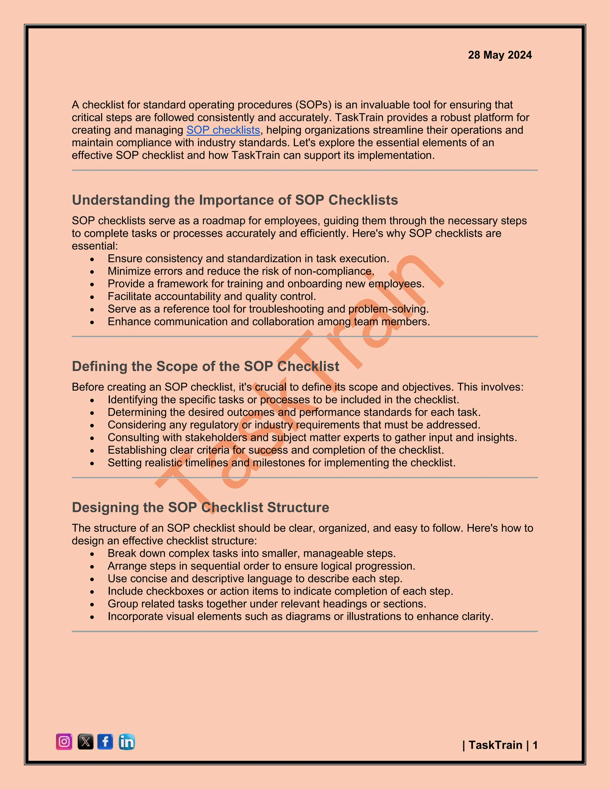 Checklist for Standard Operating Procedures.pdf
