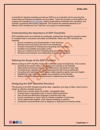 Checklist for Standard Operating Procedures.pdf