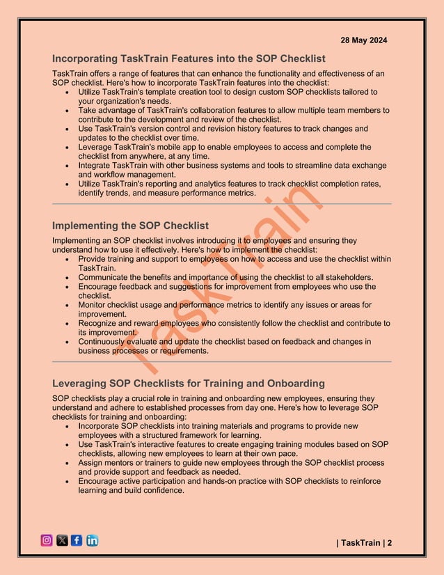 Checklist for Standard Operating Procedures.pdf