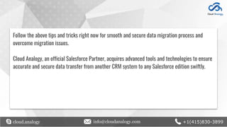 Checklist for successful Salesforce Data migration | PPTX | Cloud Computing | Internet