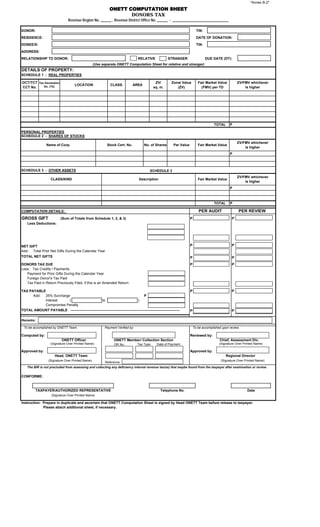 Checklist for transfer of property | PDF