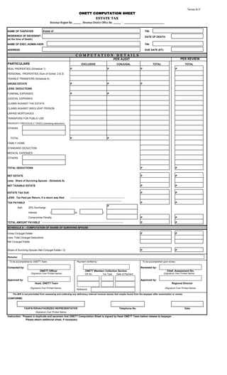 Checklist for transfer of property | PDF