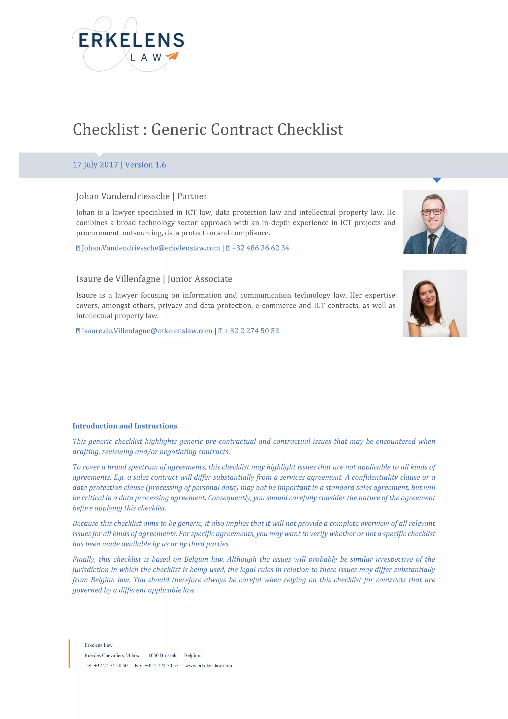 How to draft contracts - checklist | PDF | Legal Services Industry ...
