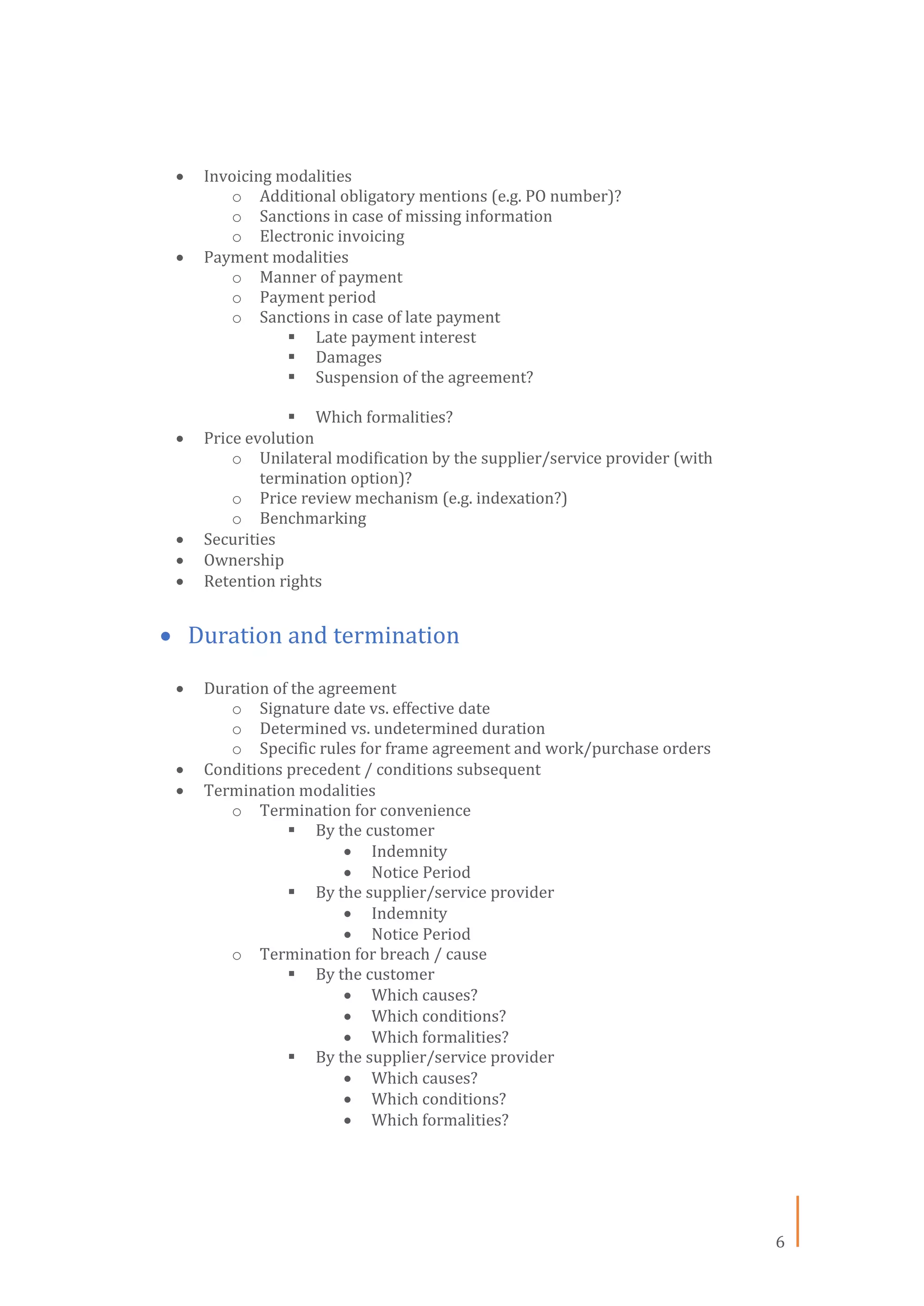 How to draft contracts - checklist | PDF | Legal Services Industry ...