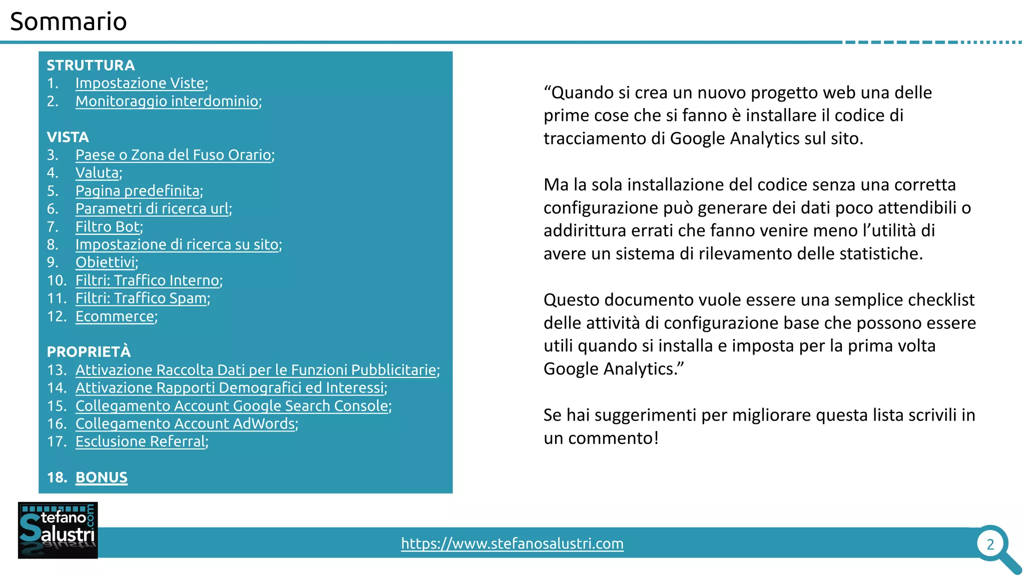 Checklist Set Up Base Google Analytics | PDF | Computing | Technology & Computing