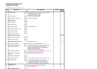 Check list haji | PDF
