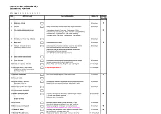 Check list haji | PDF