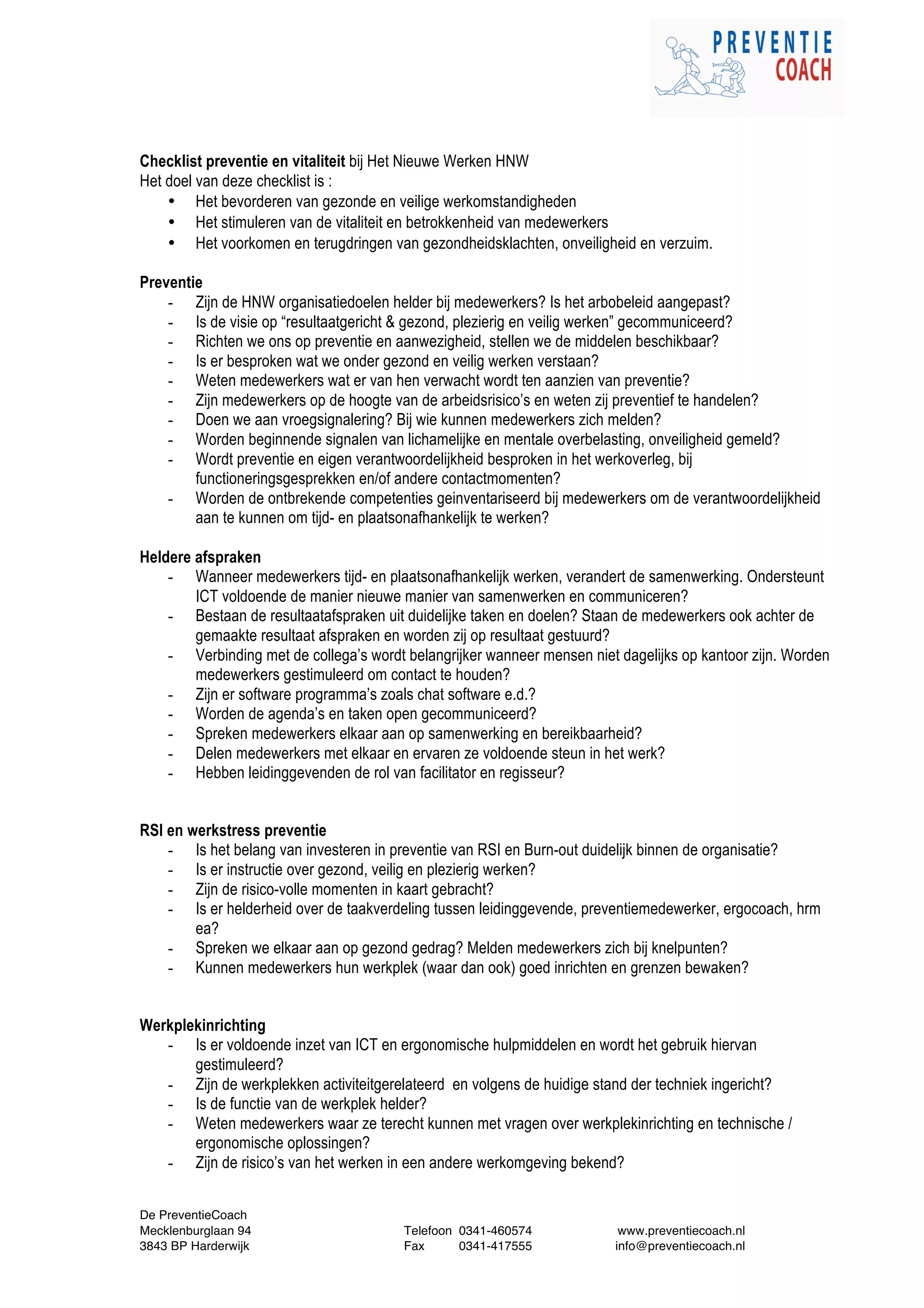 Checklist HNW | PDF