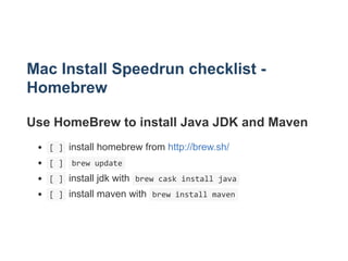 Checklist - How to install Java, Maven Intellij on Windows & Mac | PDF