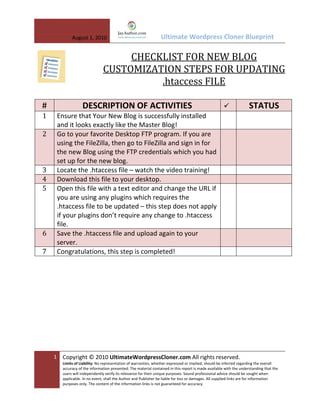 Checklist for how to access blog Access file | PDF | Computing ...