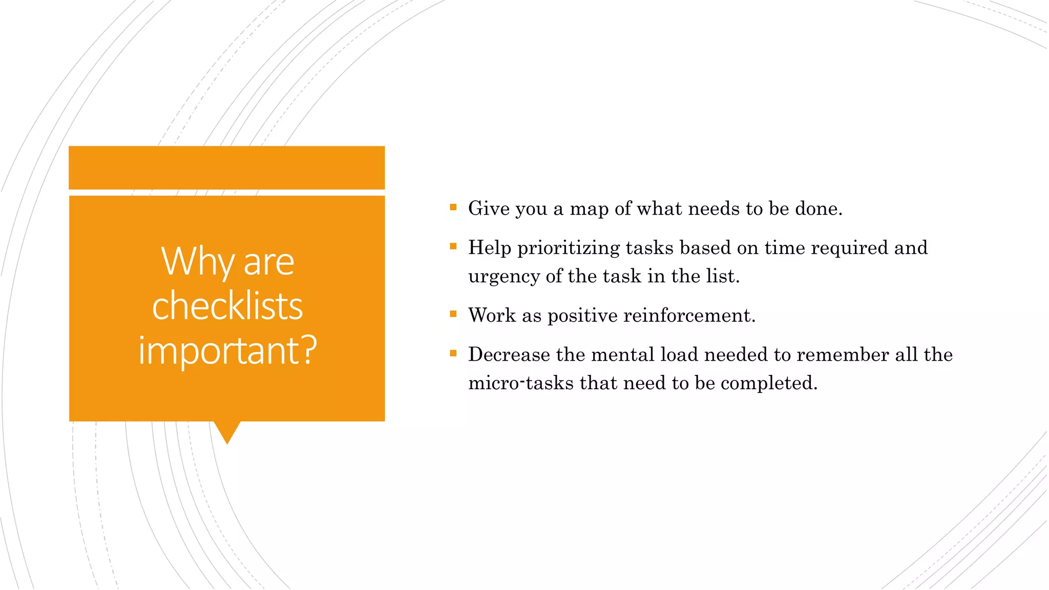 How and why to Checklisting | PPT