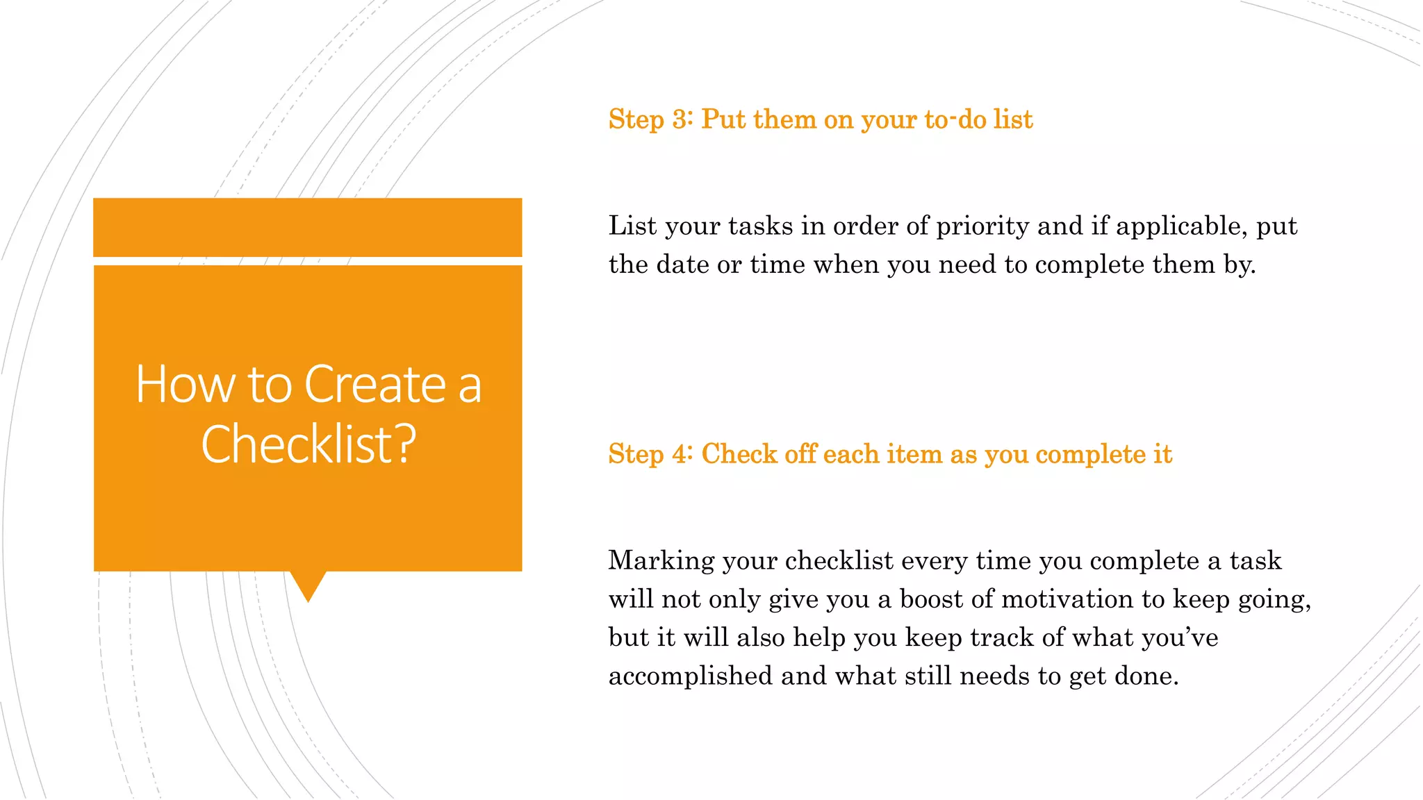 How and why to Checklisting | PPT