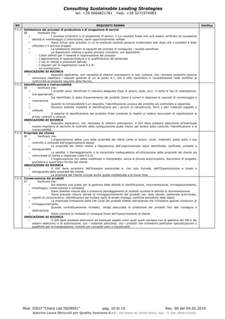 Check list ISO9001 | PDF