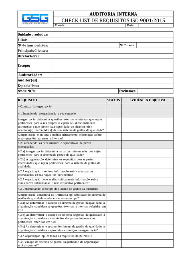 Check List ISO 9001-2015 - Rev.0 - GSG.docx