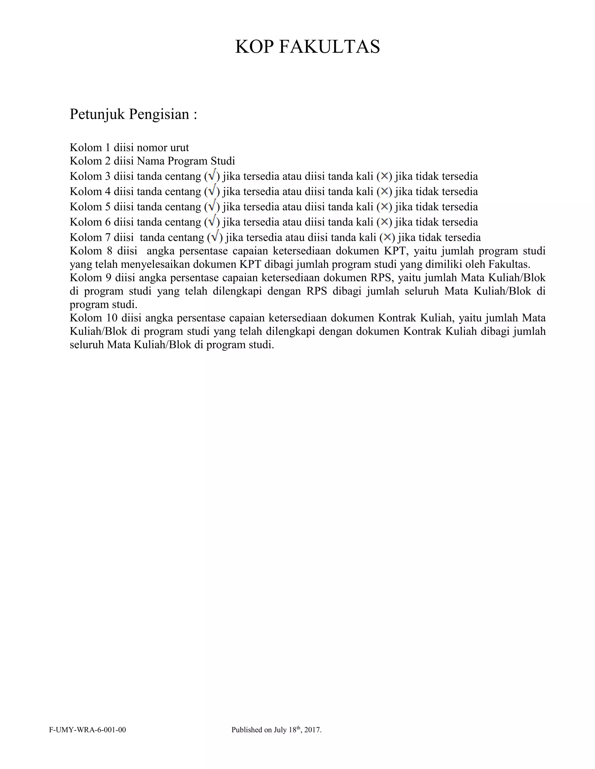 Checklist kelengkapan administrasi persiapan proses pembelajaran | PDF