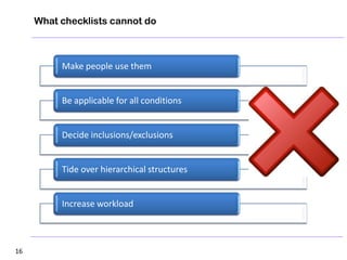 Checklist manifesto | PPTX
