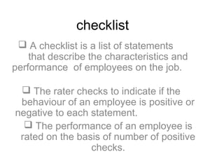 Checklist method | PPT