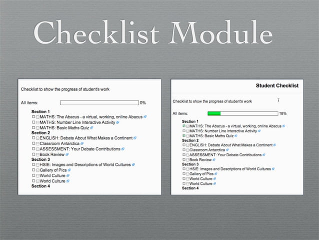 Checklist module | KEY