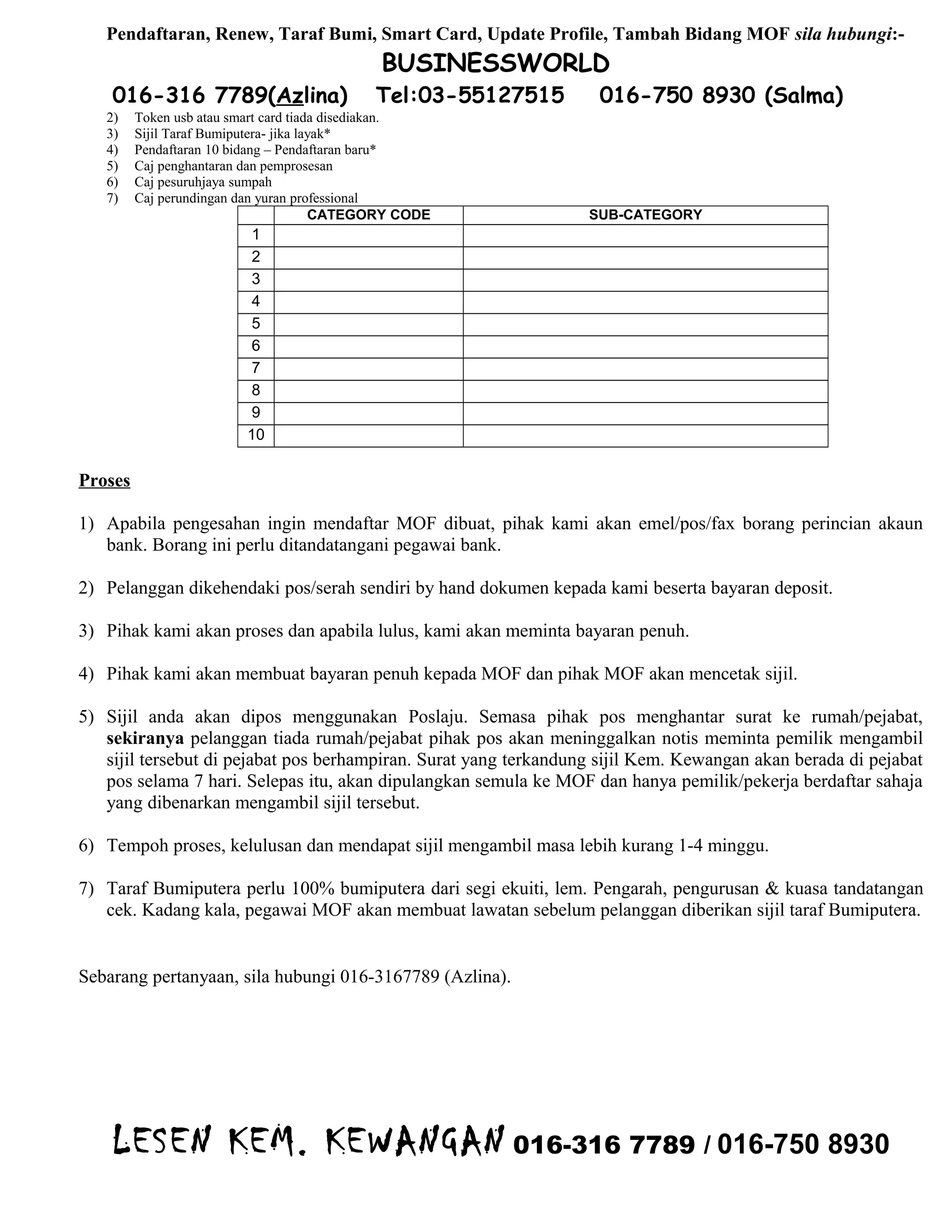 Checklist mof latest rob kewangan enterprise | DOC