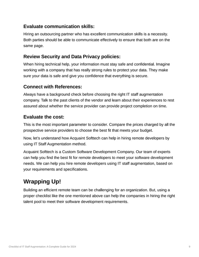 Checklist of IT Staff Augmentation A Complete Guid.pdf