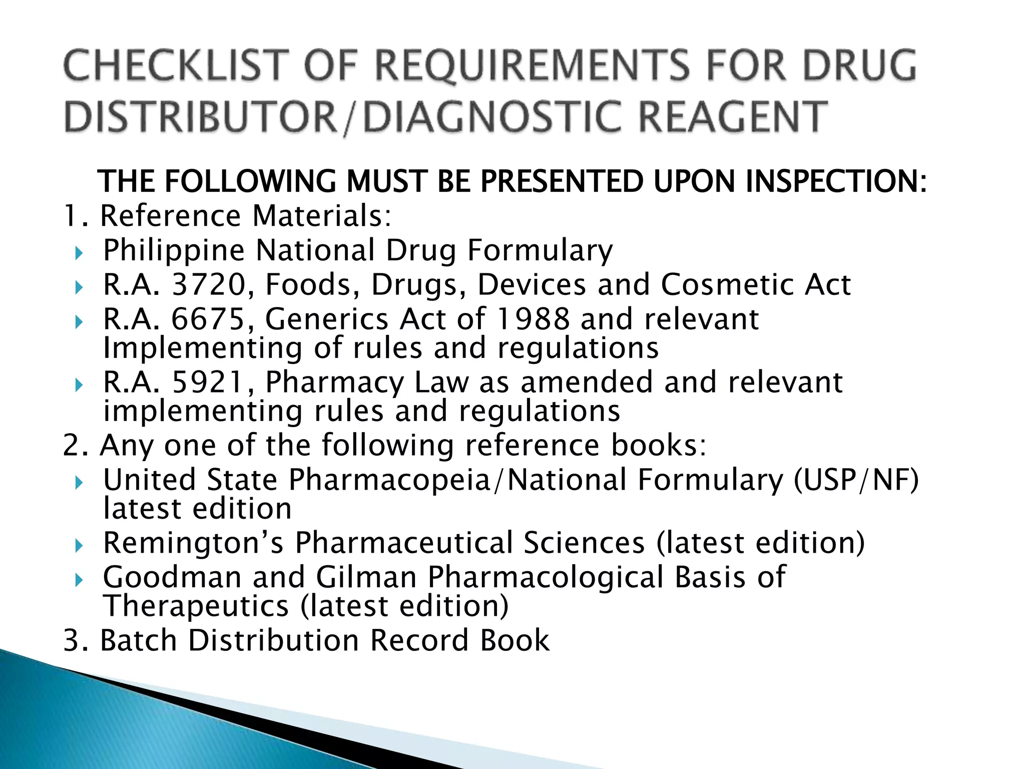 Checklist of Requirements | PPTX