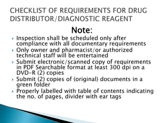 Checklist of Requirements | PPTX