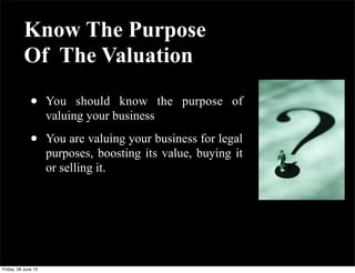 Business Valuation Checklist | PPT