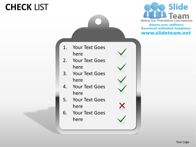Check list powerpoint presentation slides ppt templates | PDF