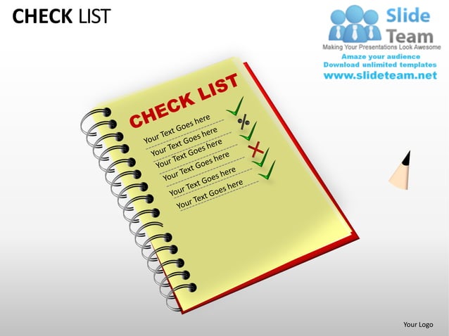 Check list powerpoint presentation slides ppt templates | PDF