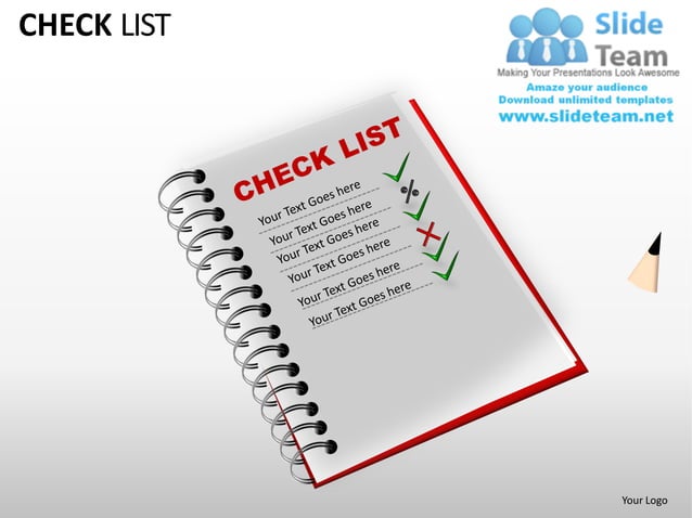 Check list powerpoint presentation slides ppt templates | PDF