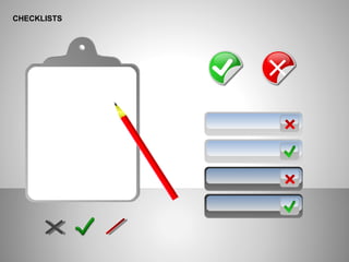 Checklist with Stickers for PowerPoint | PPT