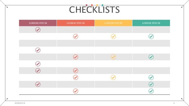 Checklist Presentation Template | Free Download