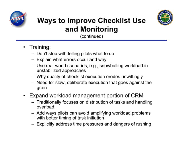 Checklists, Monitoring, and Multitasking in Cockpit Operations | PPT