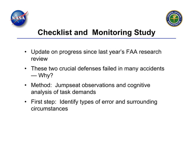 Checklists, Monitoring, and Multitasking in Cockpit Operations | PPT