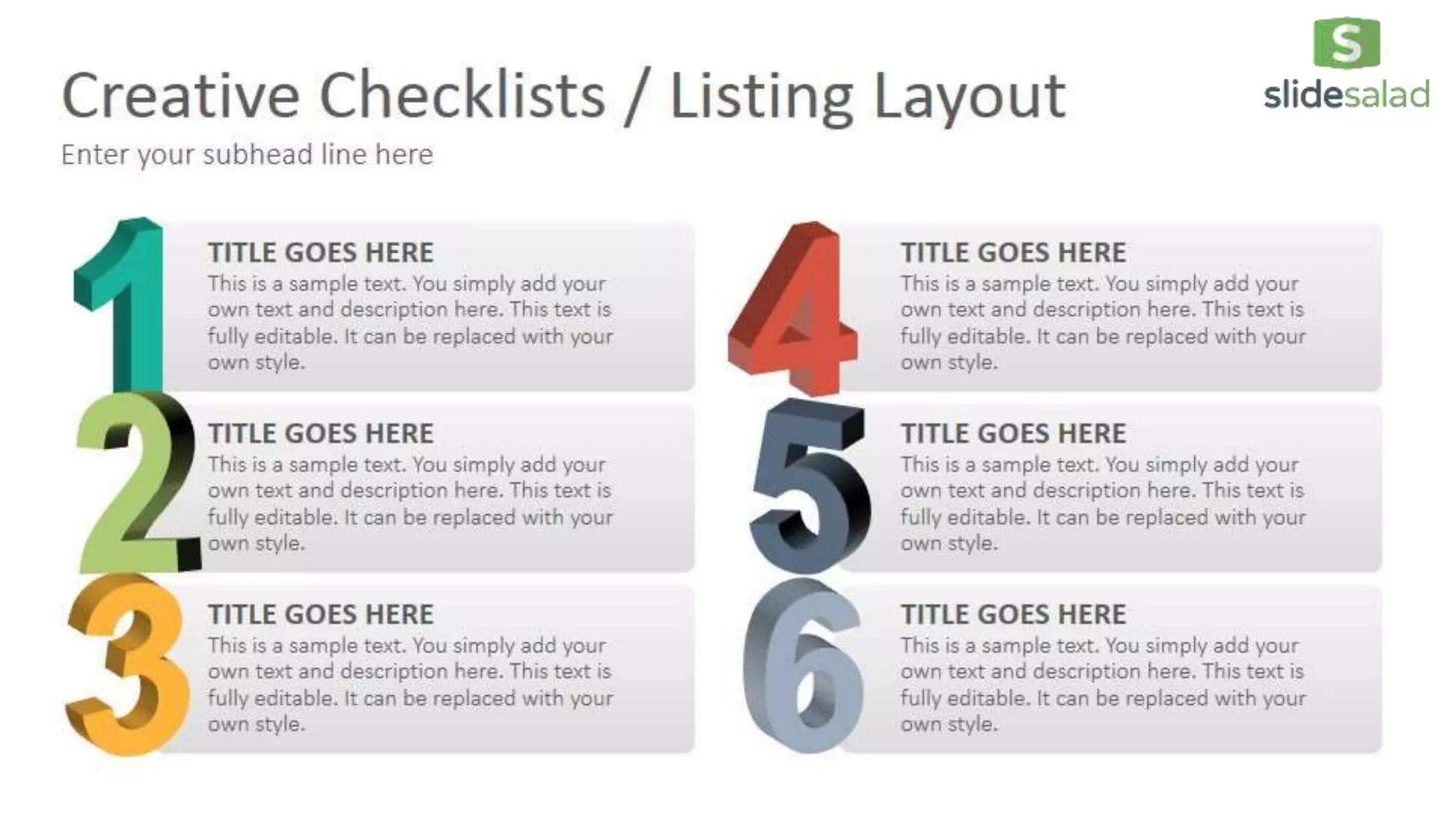 Checklists Diagrams PowerPoint Presentation Template - SlideSalad | PPT
