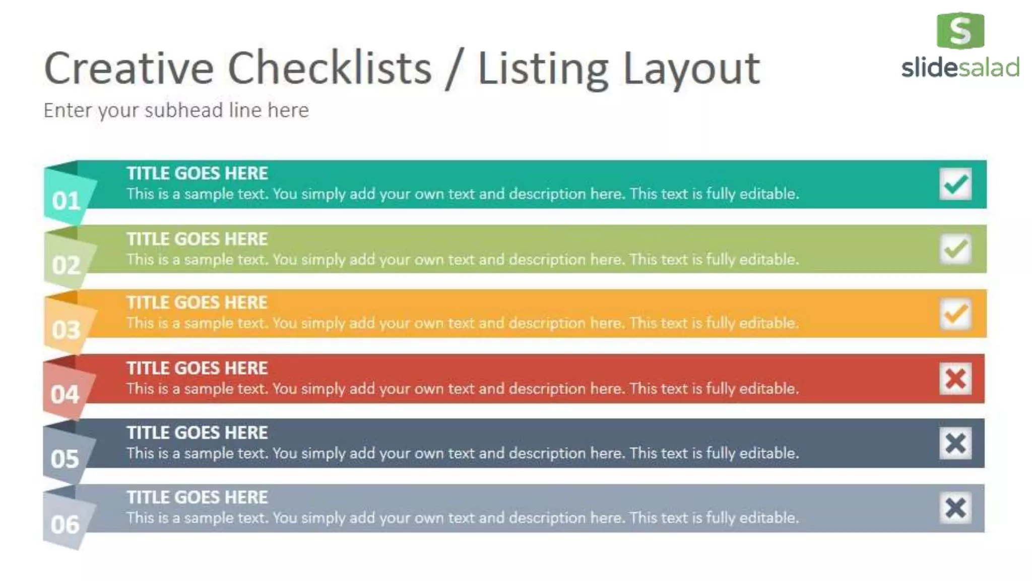 Checklists Diagrams PowerPoint Presentation Template - SlideSalad | PPT