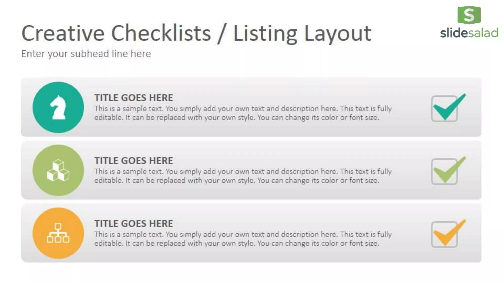 Checklists Diagrams PowerPoint Presentation Template - SlideSalad | PPT
