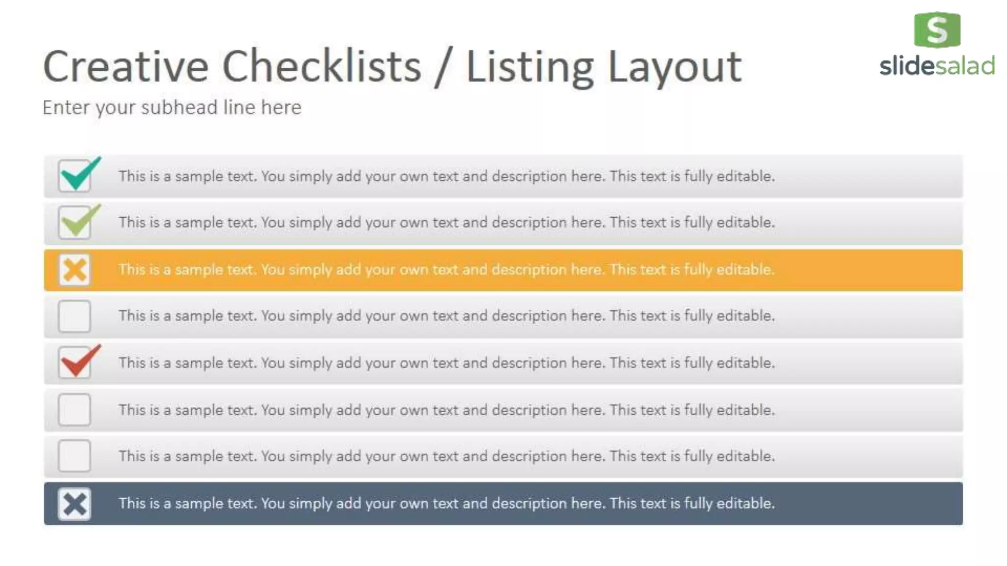 Checklists Diagrams PowerPoint Presentation Template - SlideSalad | PPT