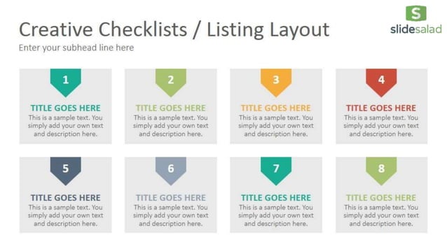 Checklists Diagrams PowerPoint Presentation Template - SlideSalad | PPT