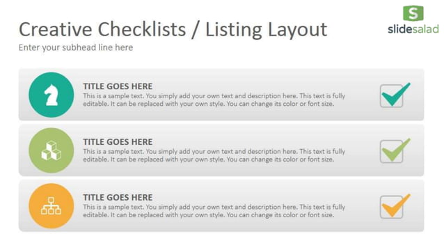 Checklists Diagrams PowerPoint Presentation Template - SlideSalad | PPT