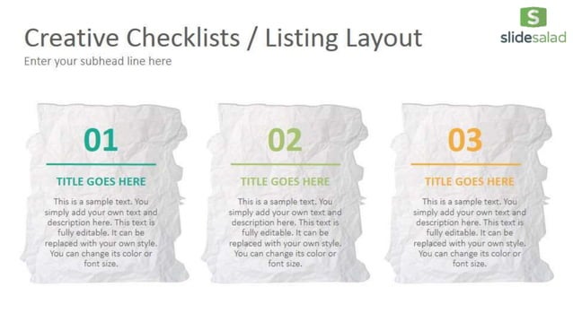 Checklists Diagrams PowerPoint Presentation Template - SlideSalad | PPT